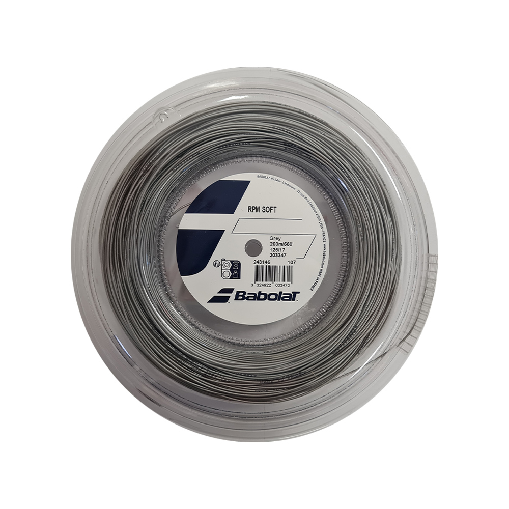 Babolat RPM Soft 200m Reel (Grey) | Stringers' World