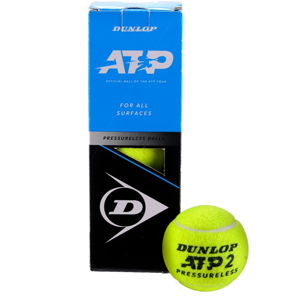 Dunlop ATP Pressureless Tennis Balls (3 Ball Box) | Stringers' World