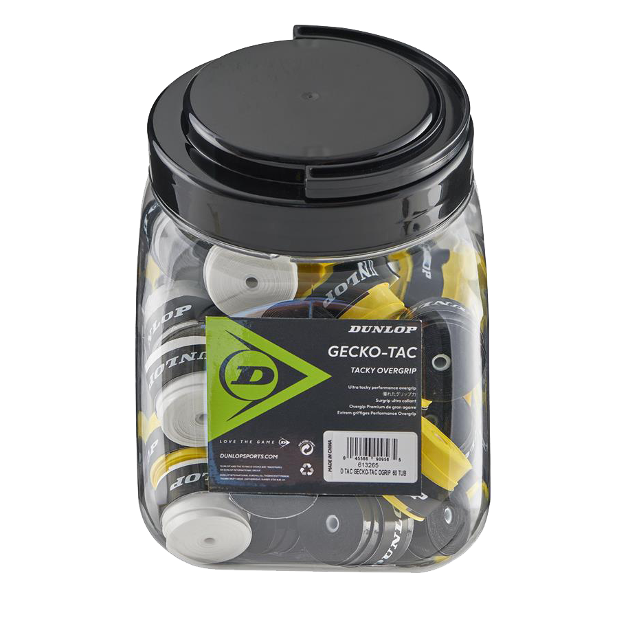 Dunlop Gecko-Tac Overgrips (60 Tub) | Stringers' World - The UK's ...