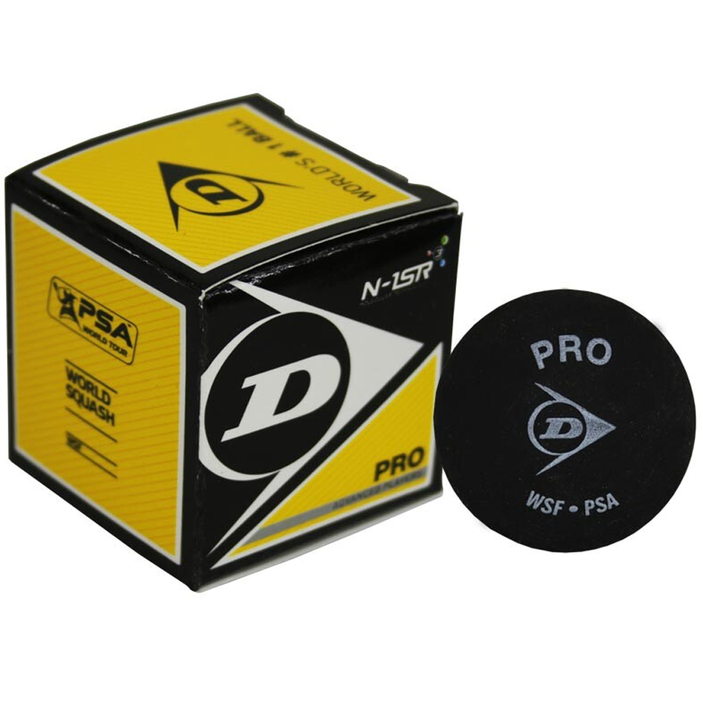 Dunlop Pro Double Yellow Dot Squash Ball (Single Ball) | Stringers ...