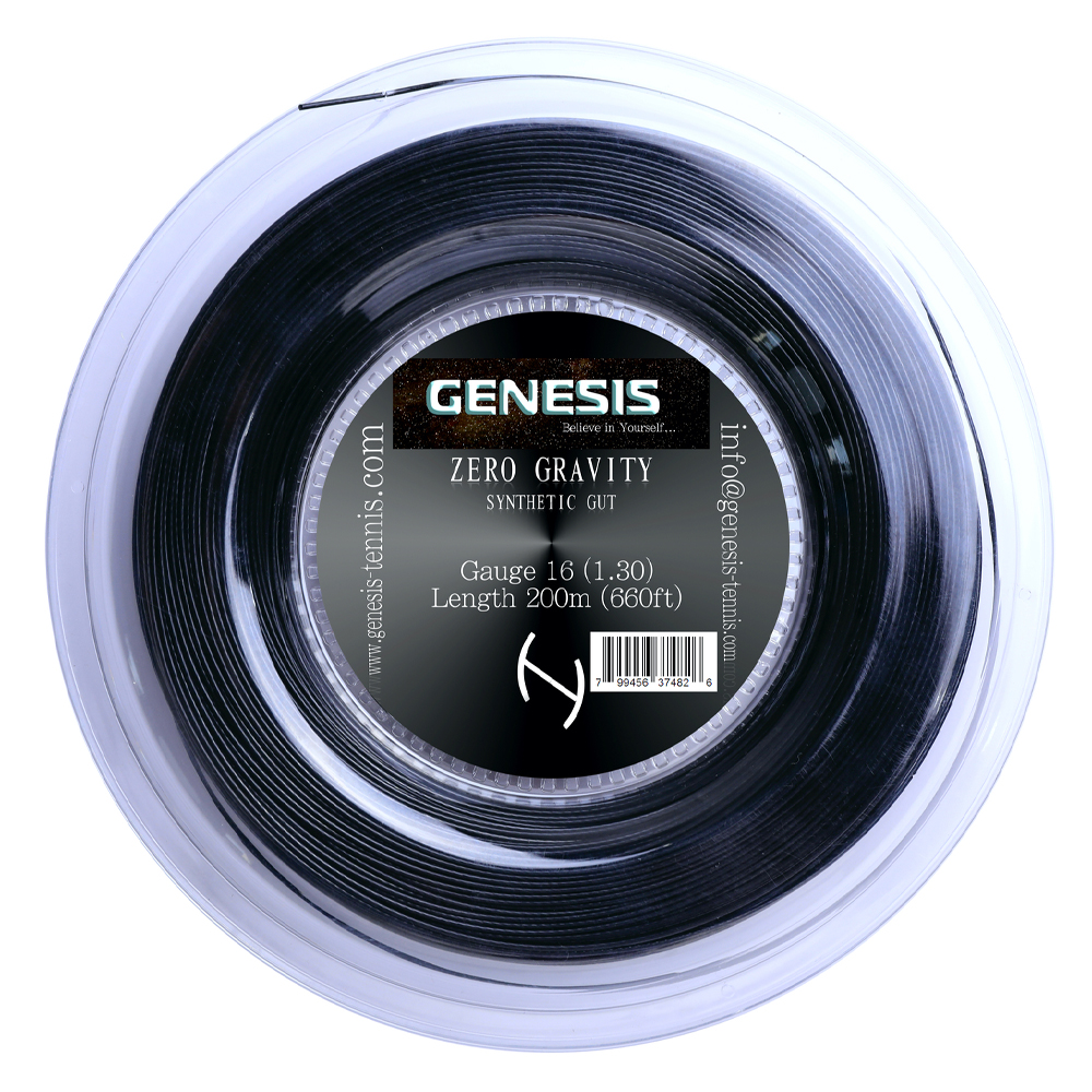 Genesis Zero Gravity (Black) 200m Reel | Stringers' World
