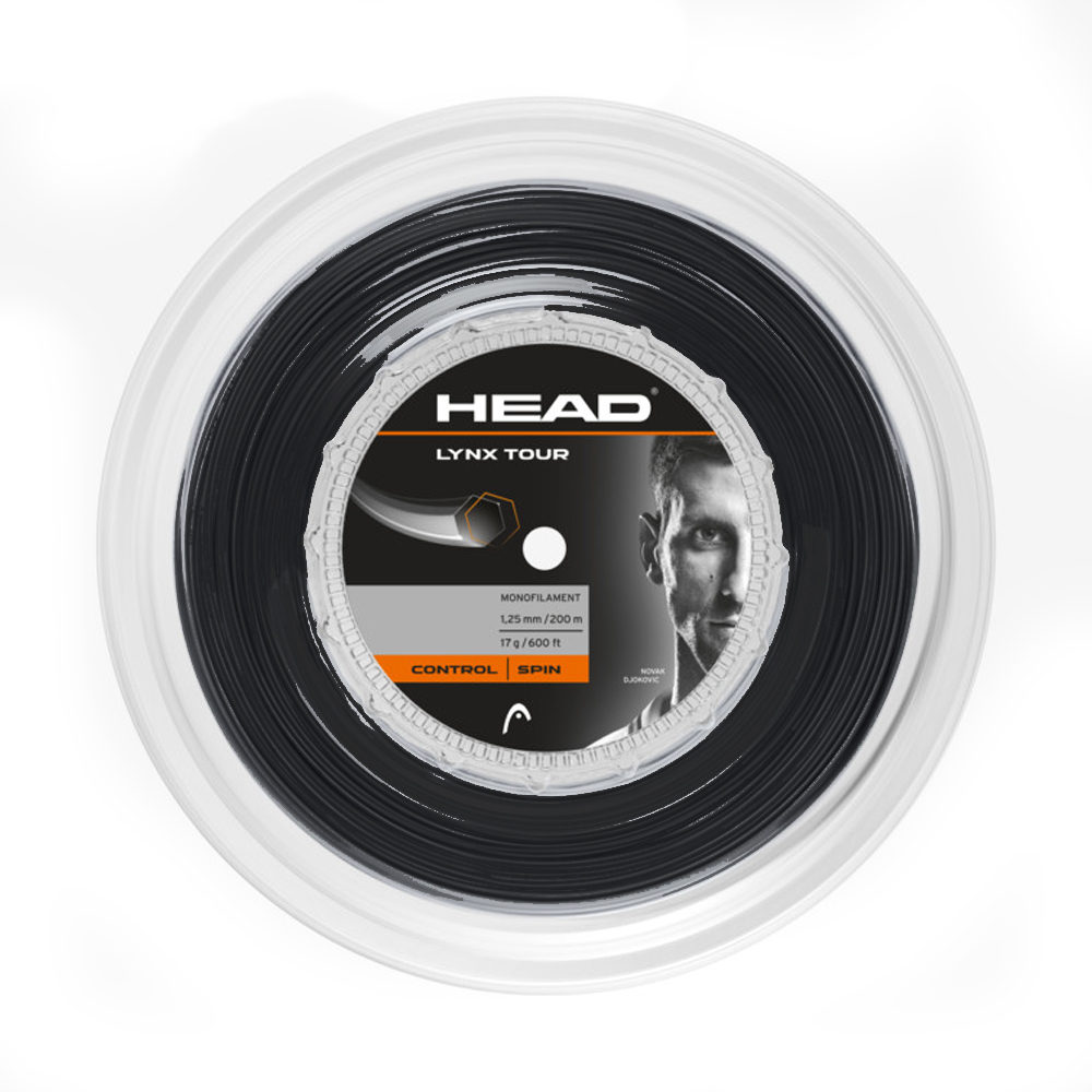 Head Lynx Tour 200m Reel (Black) | Stringers' World