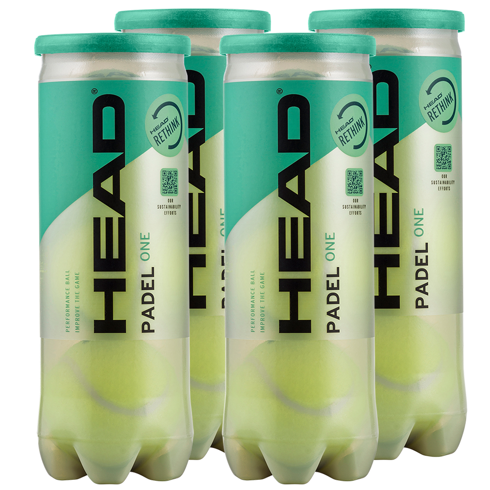 Head Padel One 3 Ball Tube (Dozen) | Stringers' World - The UK's ...