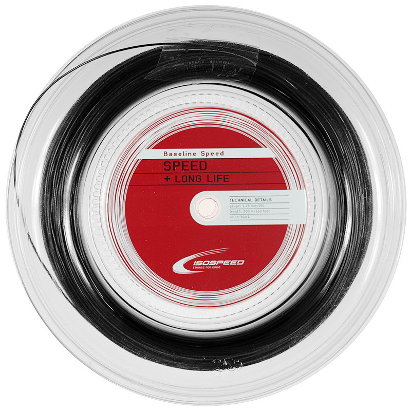 Isospeed Baseline Speed 1.25mm (Black) 200m reel | Stringers' World