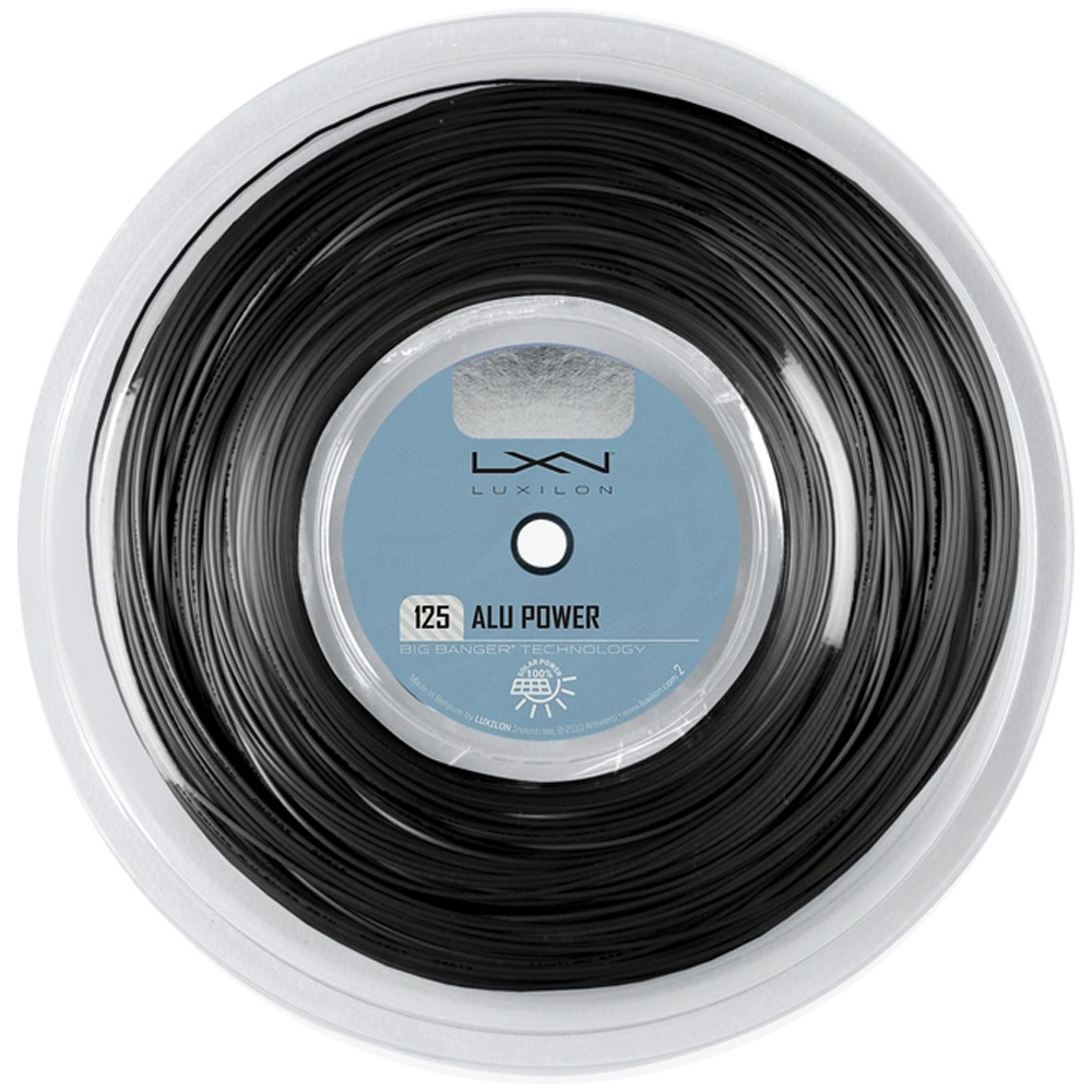 Luxilon Alu Power 1.25mm (Black) 200m Reel | Stringers' World