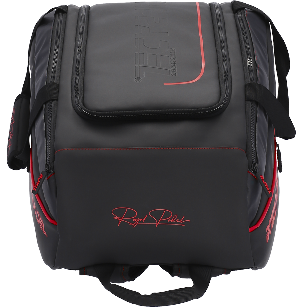 Royal Padel Signature Padel Racket Bag (2024) (Black/Red) | Stringers ...