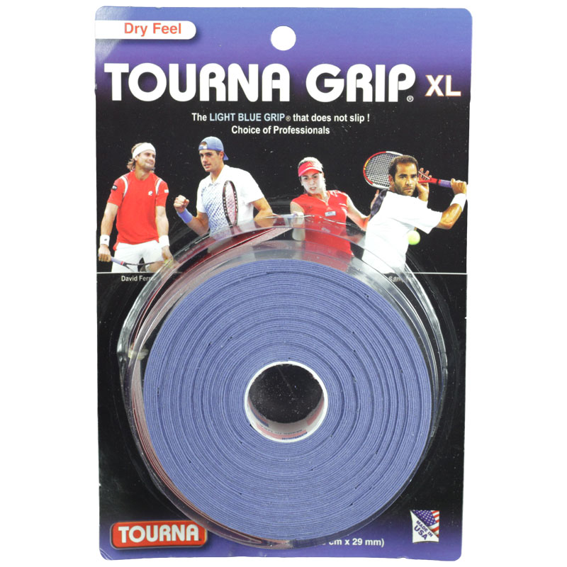 Tourna Grip Original XL Overgrip (Blue) 10 Roll | Stringers' World