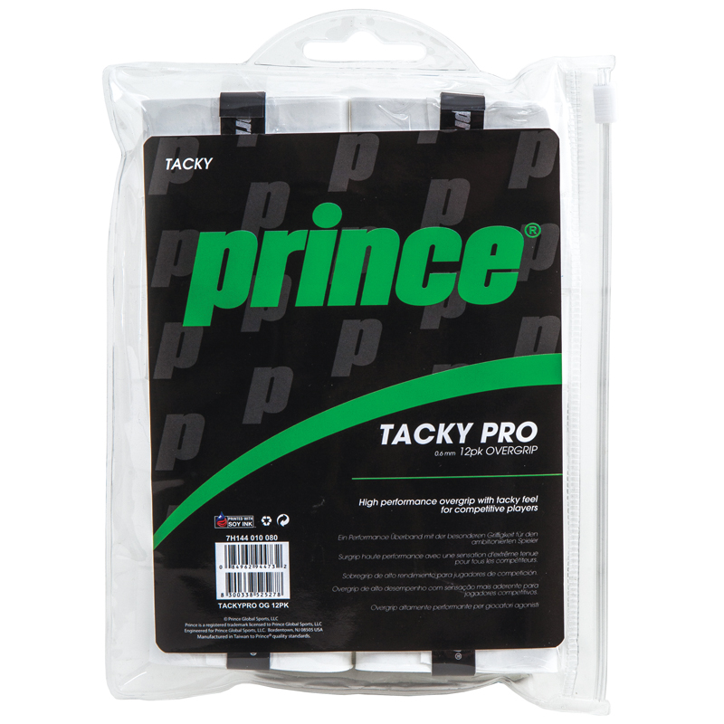 Prince TackyPro Overgrip (White) 12 Pack | Stringers' World