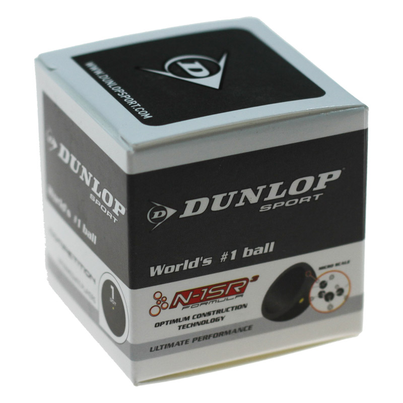 Dunlop Competition Yellow Dot Squash Ball (Single Ball) | Stringers' World