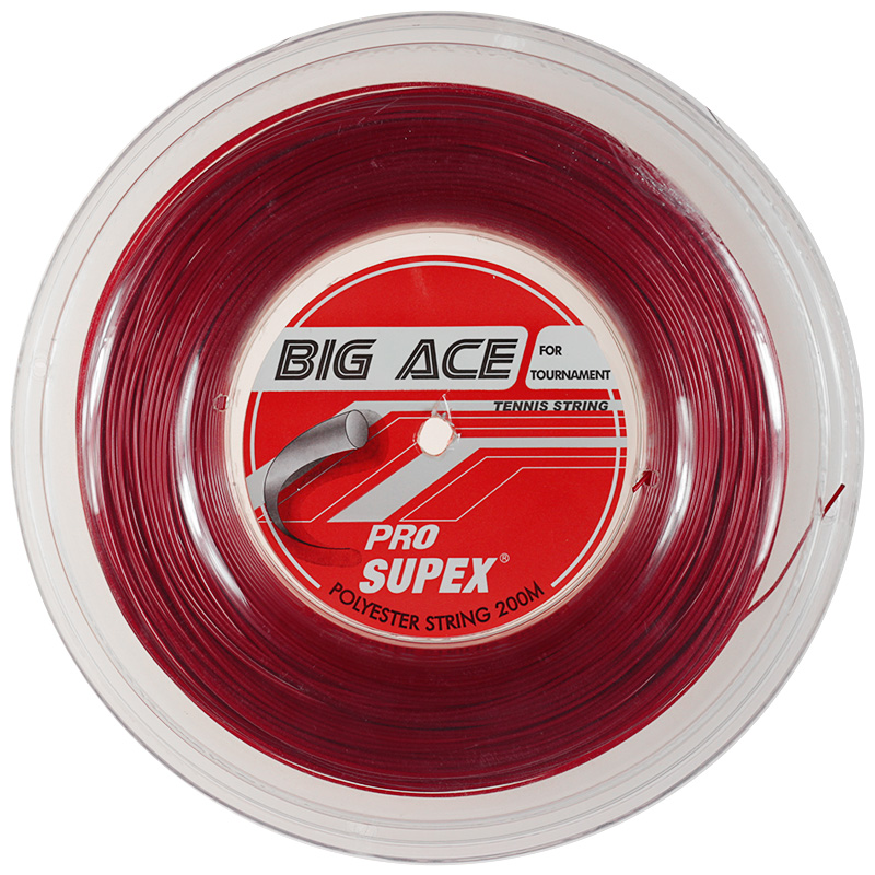Pro Supex Big Ace Red (1.22 - 1.28mm) 200m Reel | Stringers' World