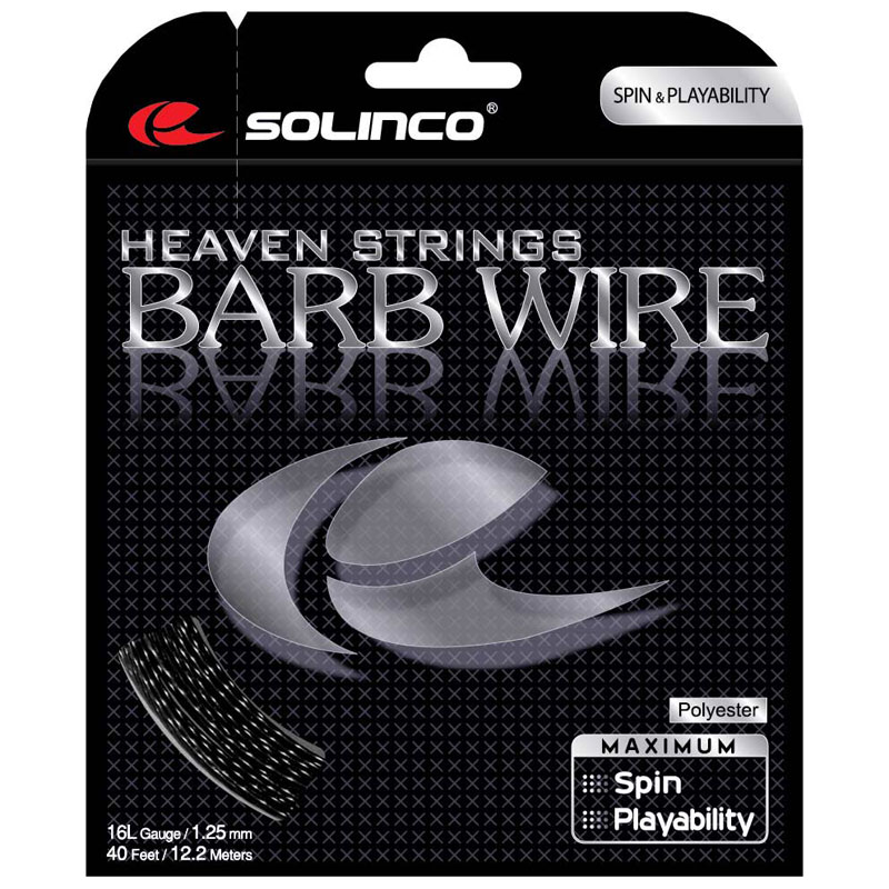 Solinco Barb Wire (Black) 12m Packet | Stringers' World