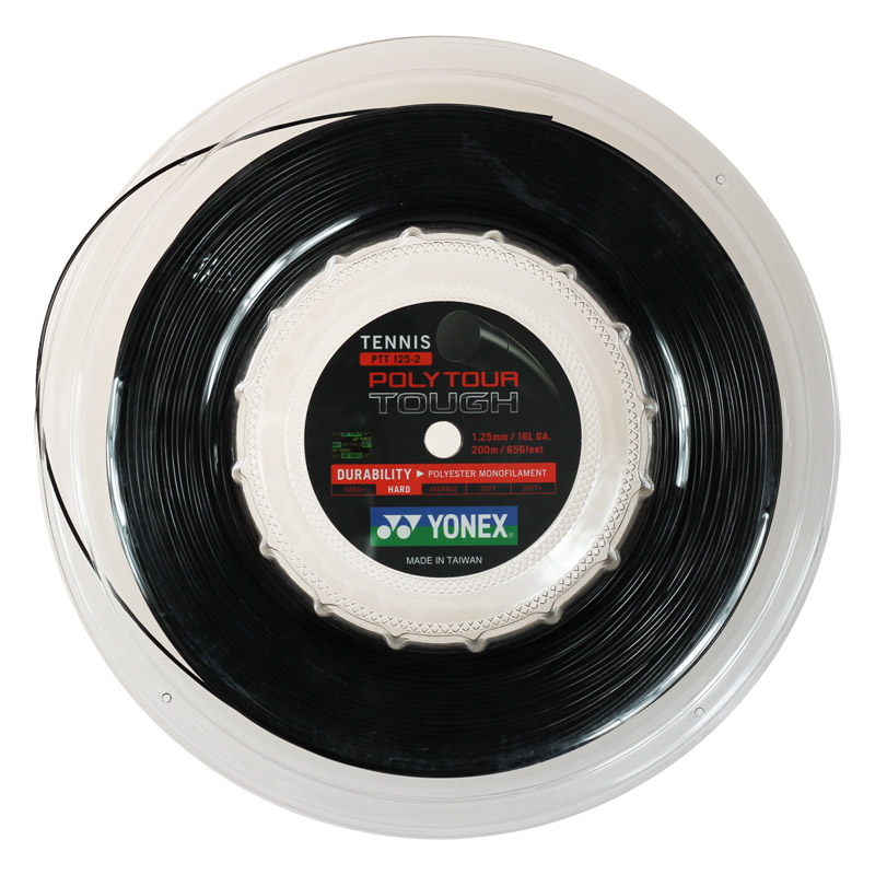 Yonex Poly Tour Tough 1.25mm (Black) 200m Reel | Stringers' World