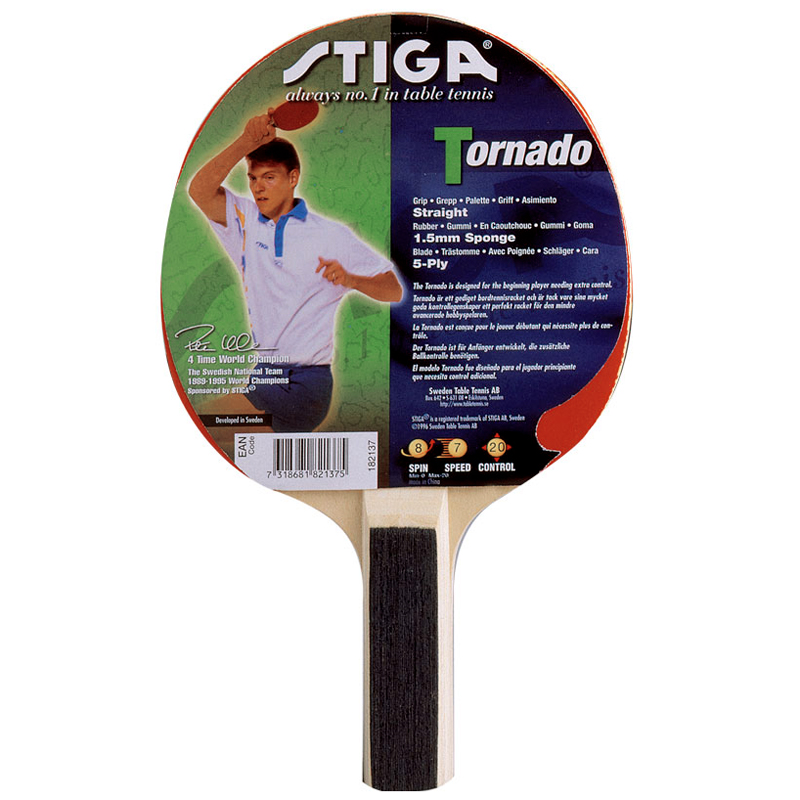 Stiga Hobby Tornado Table Tennis Bat | Stringers' World