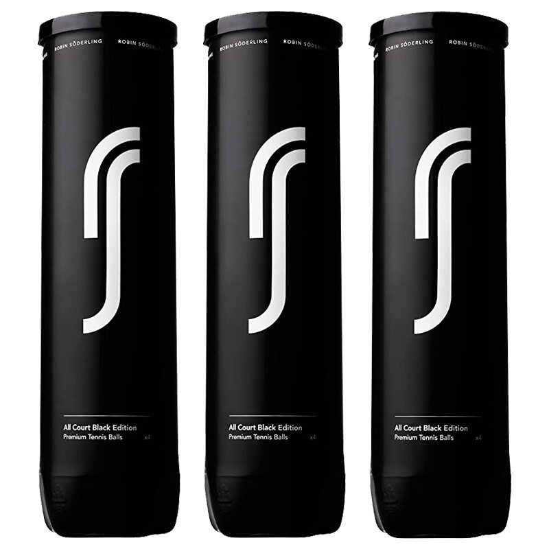 Robin Soderling All Court Tennis Ball (Black Edition) Dozen | Stringers ...