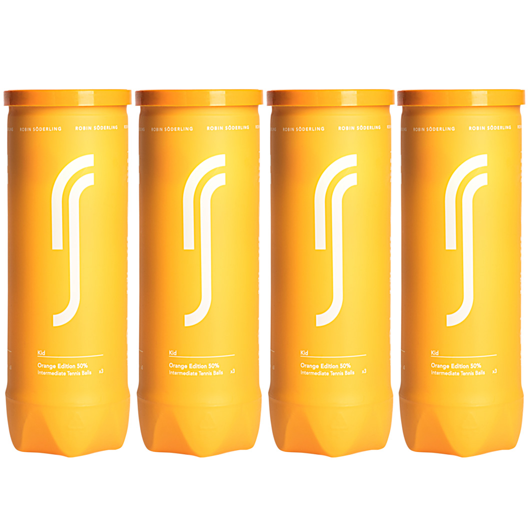 Robin Soderling Orange Edition Tennis 3 Ball Dozen | Stringers' World