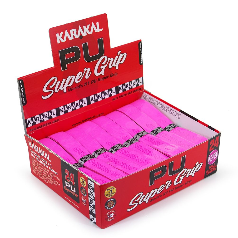 Karakal PU Super Replacement Grip Pink 24 box | Stringers' World
