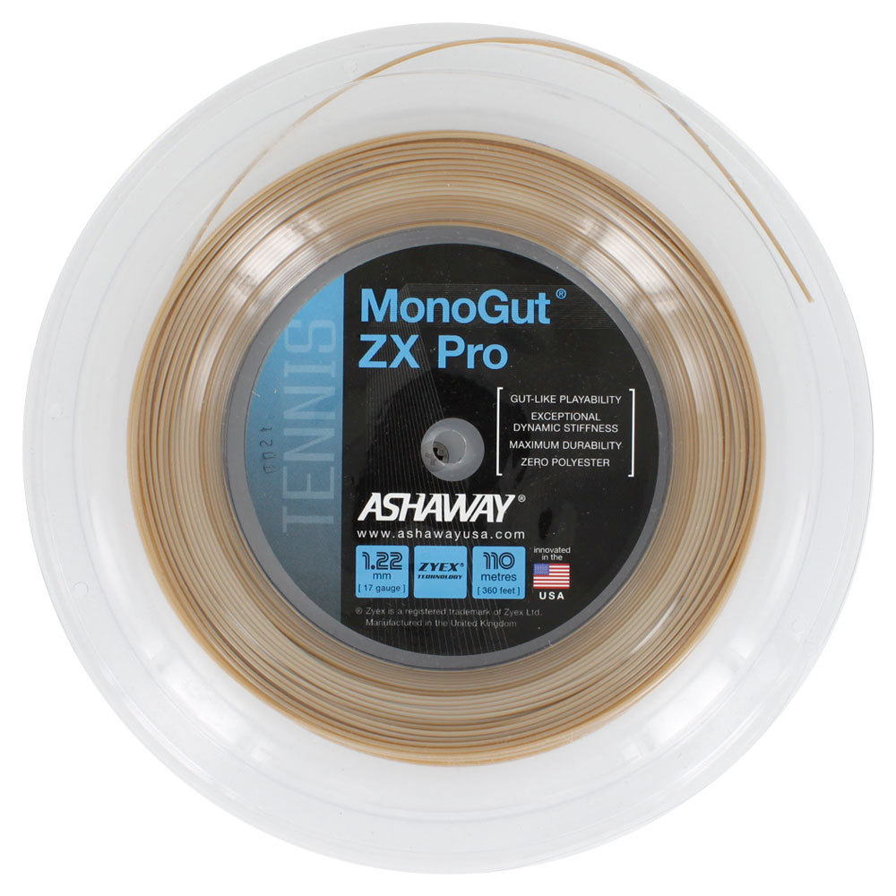Ashaway Monogut ZX Pro 1.22mm 110m Reel | Stringers' World