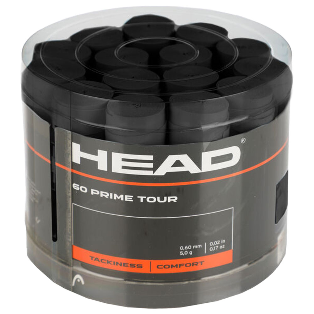 Head Prime Tour Overgrip 60 Tub (Black) | Stringers' World