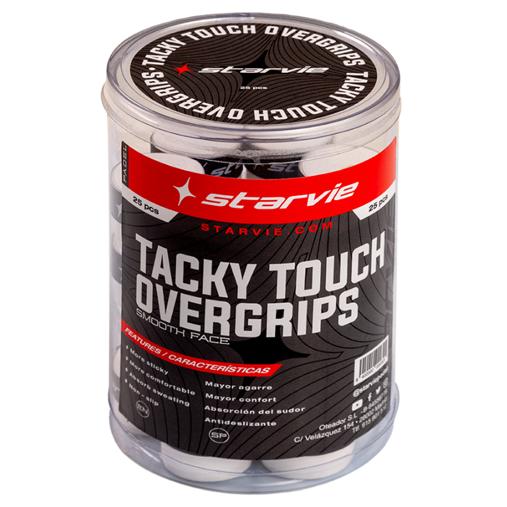 StarVie Tacky Touch Padel Overgrip (25 Tub) | Stringers' World