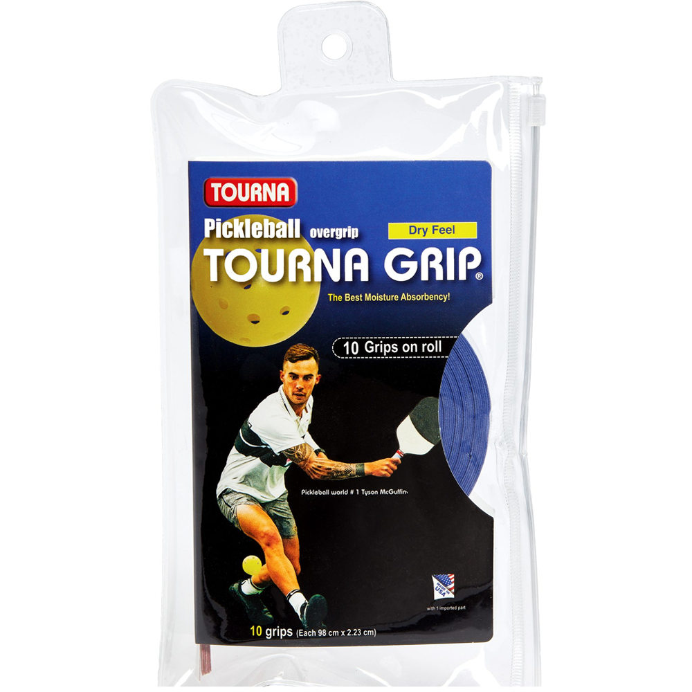 Tourna Pickleball Overgrip Travel Pouch (10 Roll) Blue | Stringers' World