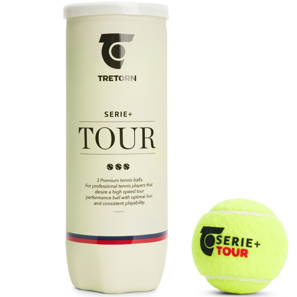Tretorn Serie+ Tour Tube 3 Padel Ball (Single Tube) | Stringers' World