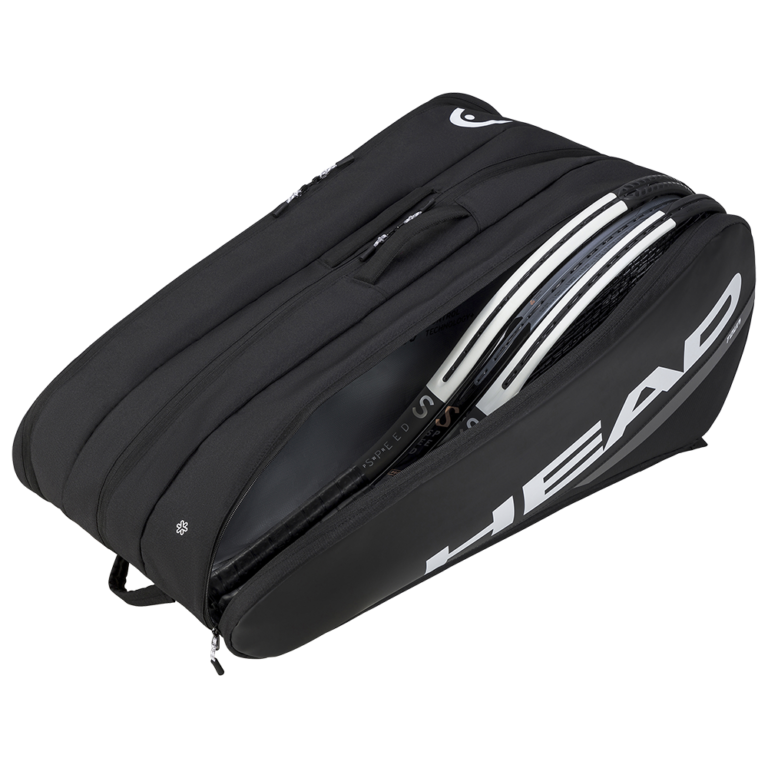 Head Tour Racket Bag XL (2024) (Black/White) | Stringers' World