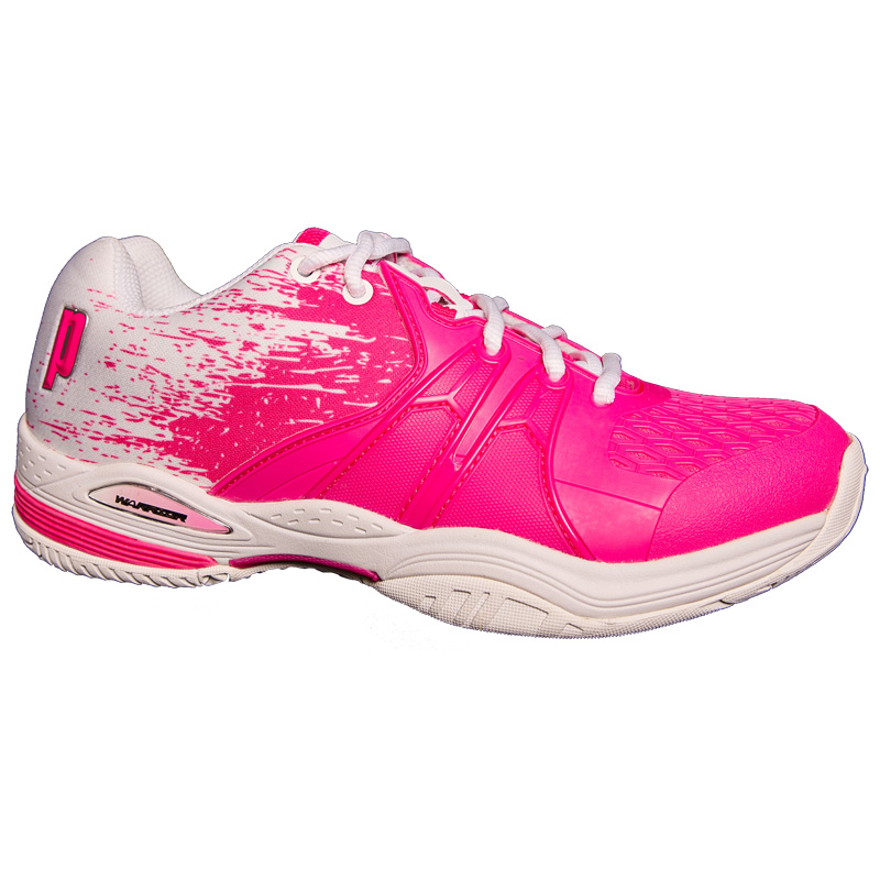 Prince Womens Warrior Lite Tennis Shoes (Pink/White) - Size: 4 UK ...
