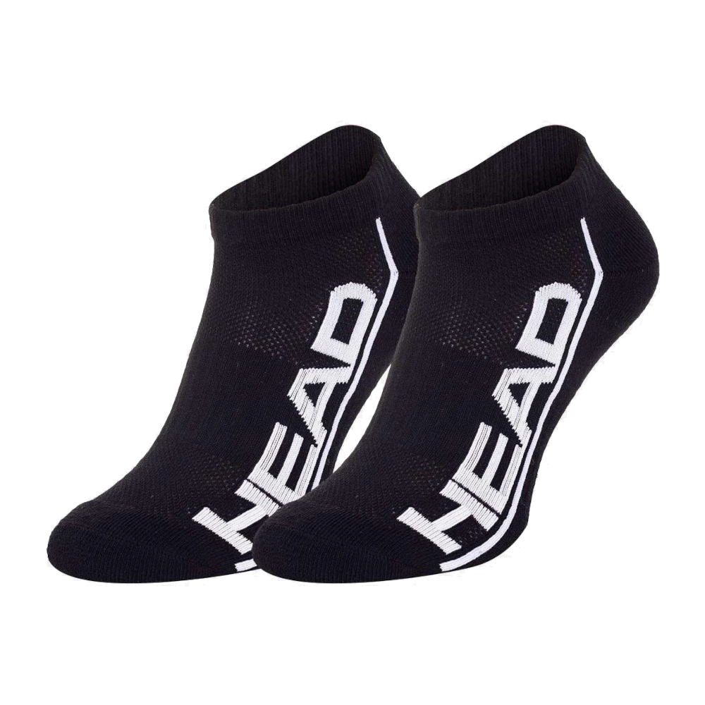 Head Mens Performance Stripe Sneaker Socks Black (2 Pack) | Stringers ...