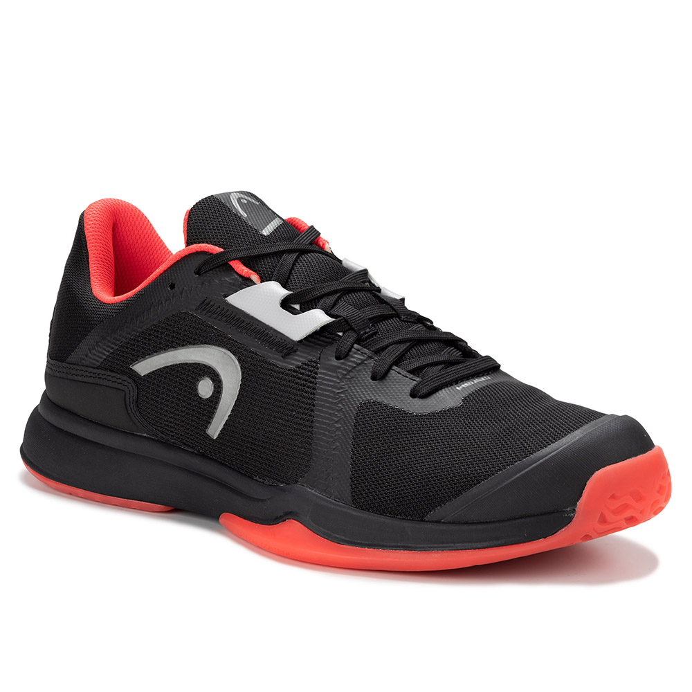 Head Sprint Team 3.5 Indoor Shoes (Black/Coral) 2024 | Stringers' World