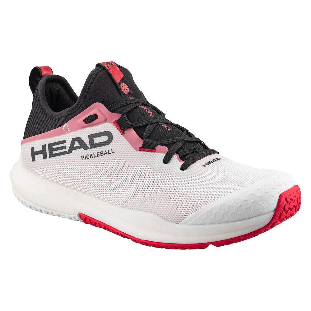 Head Mens Motion Pro Pickleball Shoes (White/Red) 2024 | Stringers' World