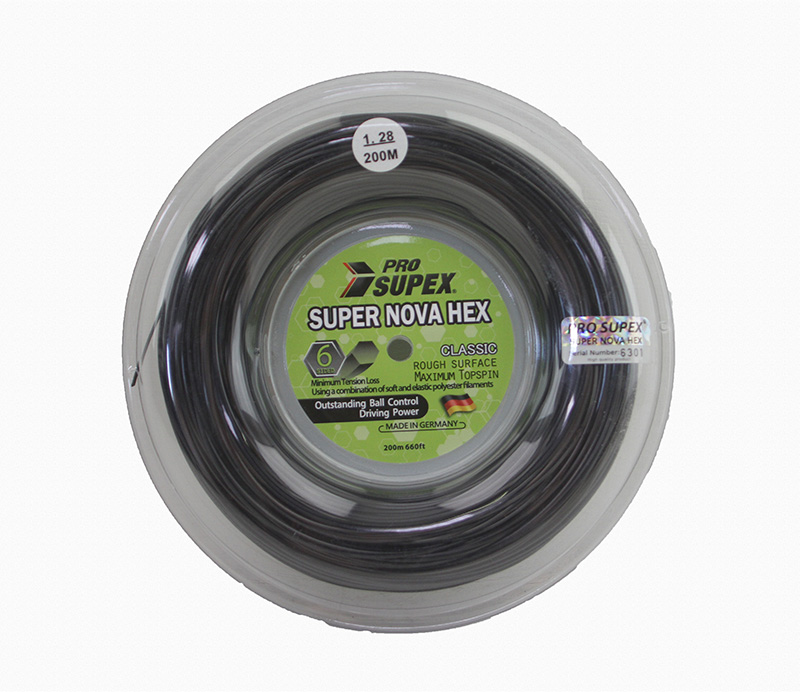Pro Supex Super Nova Hex (Black) 200m Reel - Gauge: 1.28mm | Stringers ...
