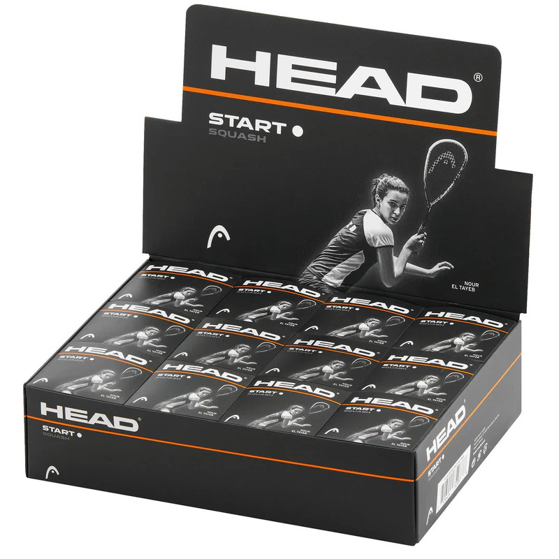 Head Start Single White Dot Squash Ball (Dozen) | Stringers' World