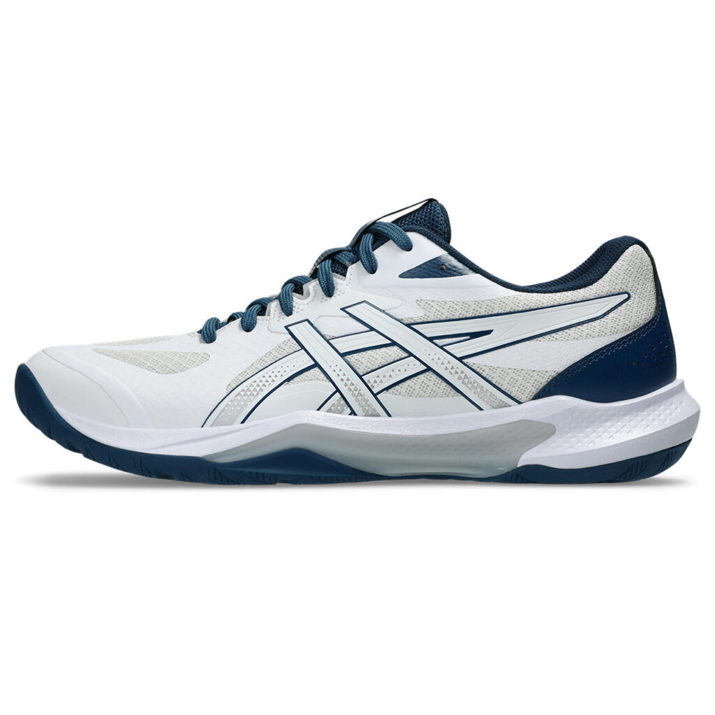 Asics Mens Gel-Tactic 13 Indoor Shoe (White/Mako Blue) 2025 | Stringers ...